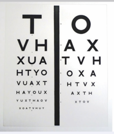 SDT-341 OAX / TVH 6 m Snellen Panel | Laminated, DVLA-Compliant Vision ...